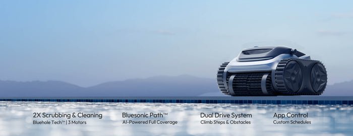 BUBLUE® | Smart Robotic Pool Cleaner, Vacuums & Skimmers